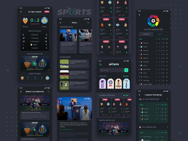 Sports by ME UI UX Designer ~ EpicPxls