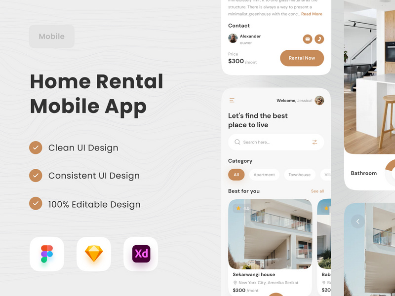 Home Rental App by Nazday Graphic ~ EpicPxls
