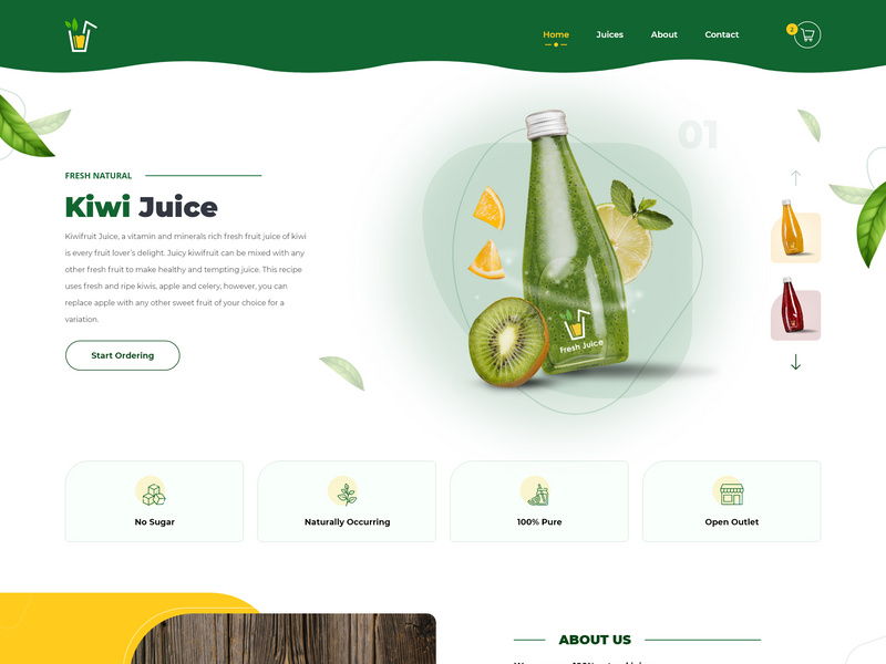 Natural Fruit Juice Web Design by CMARIX Infotech ~ EpicPxls