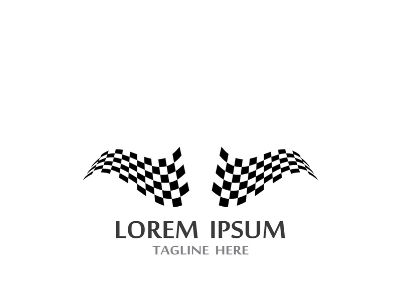 Creative and modern racing flag logo design. by Ijum13719 ~ EpicPxls