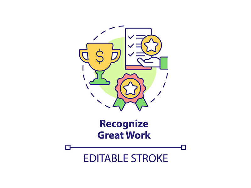 Recognize great work concept icon by bsd studio ~ EpicPxls