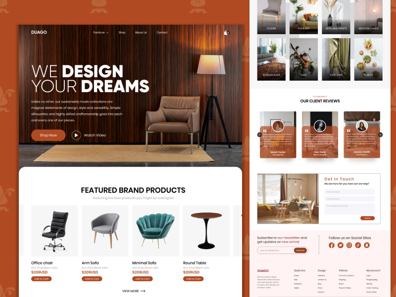 Home Decor Landing Page by Sohailfreelancer61 ~ EpicPxls
