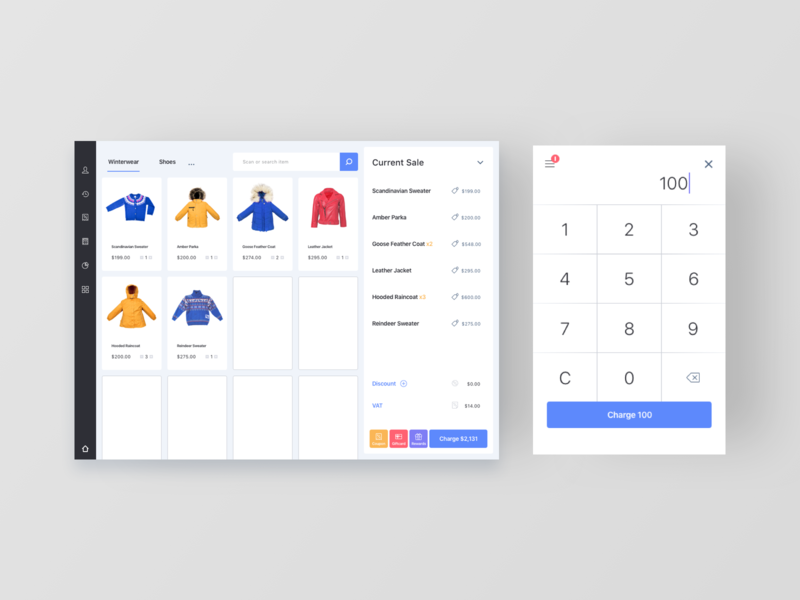 Point of Sale App UI by EpicCoders ~ EpicPxls