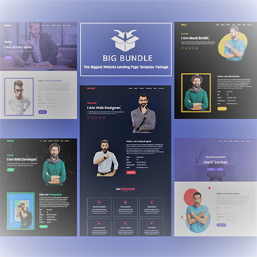 100 Website Template Bundle Pack Only For $29 by Md Belal ~ EpicPxls