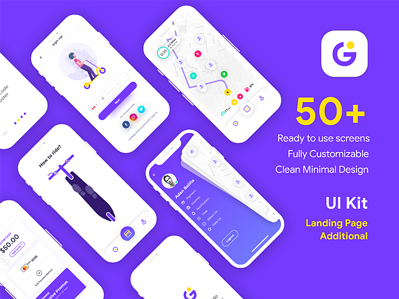Glow App Ui Kit by Ramandesigns9 ~ EpicPxls