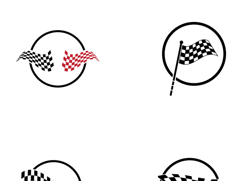 Creative and modern racing flag logo design. by Ijum13719 ~ EpicPxls