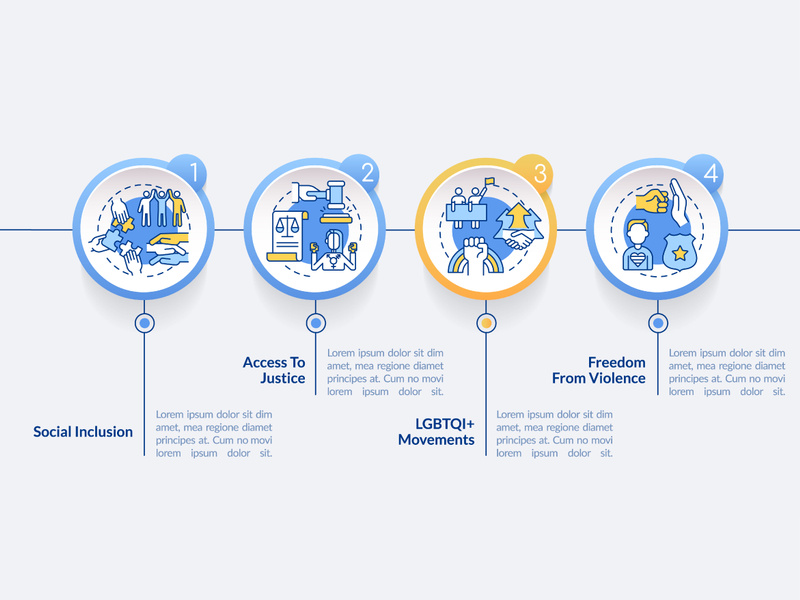 LGBT community programs circle infographic template by bsd ~ EpicPxls