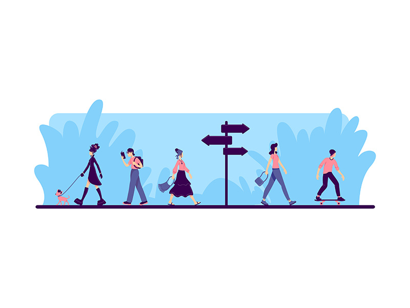 Diversity in fashion flat concept vector illustration by ~ EpicPxls