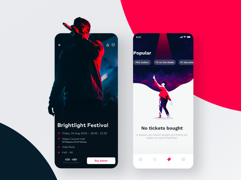 Ticketapp - Figma and Sketch Template by JCD ~ EpicPxls