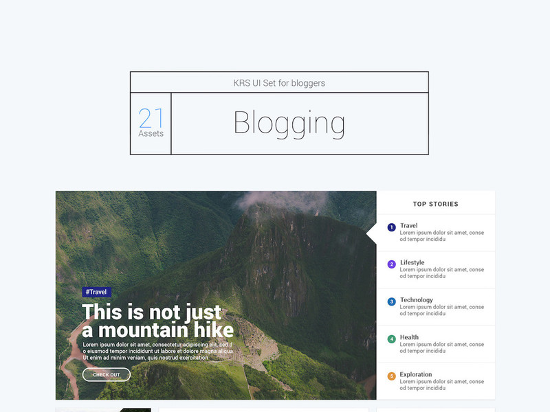 KRS UI Interface Kit by Krasi Stoimenov ~ EpicPxls