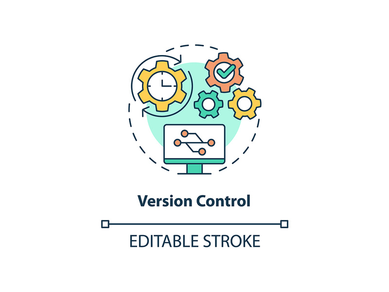 Version control concept icon by bsd studio ~ EpicPxls