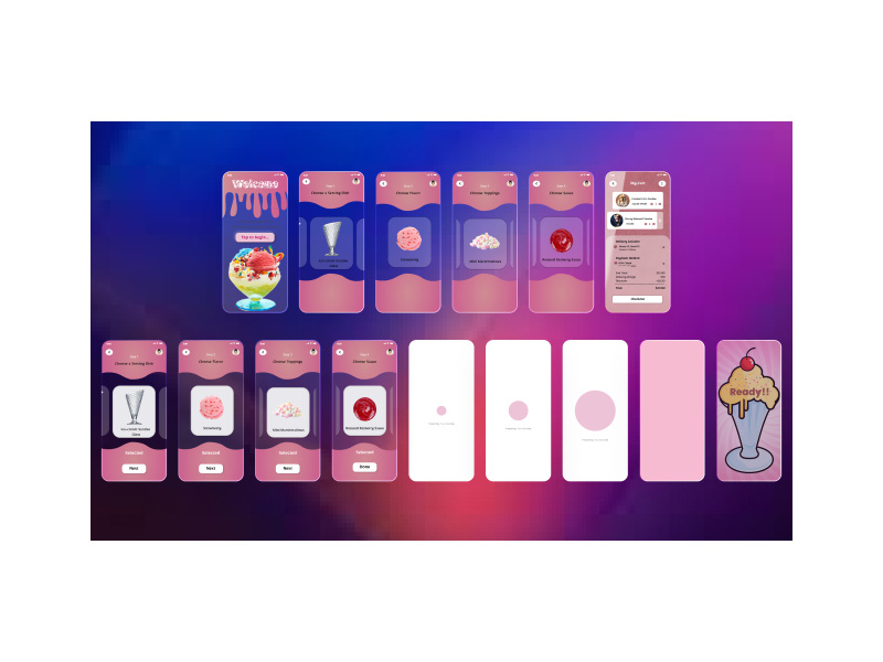 Build-Your-Own Ice Cream Sundae App by Sabrina Yasmin ~ EpicPxls