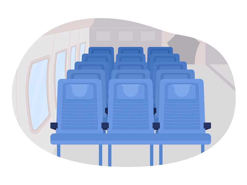 Plane interior vector isolated illustration by The Img ~ EpicPxls
