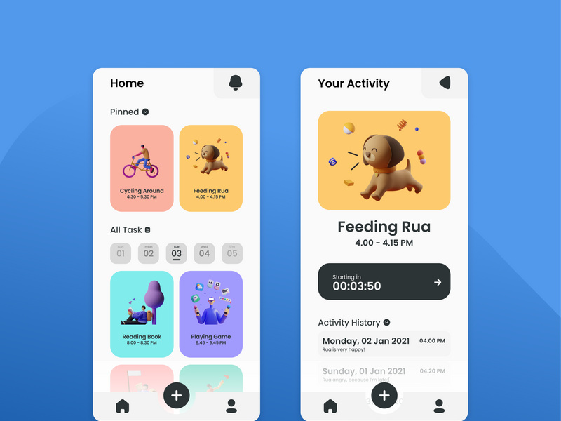 To Do List UI Kit for Figma - 2 Simple Screens for ~ EpicPxls