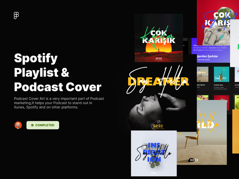 Spotify Playlist & Podcast Cover by Figma Resources ~ EpicPxls