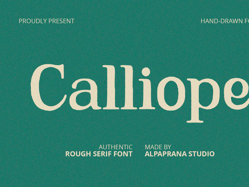 Calliope - Serif Font by Alpaprana Studio ~ EpicPxls