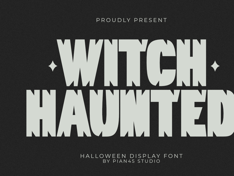 Witch Haunted - Halloween Display Font by Pian45 ~ EpicPxls