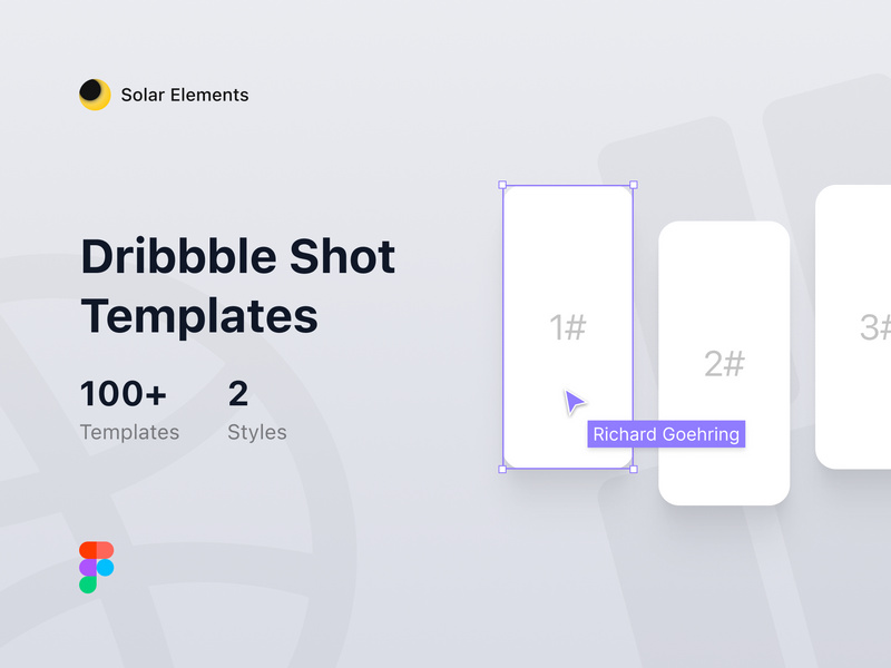 Dribbble Shot Templates by Solar Elements by Solardesign ~ EpicPxls