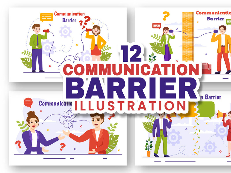 12 Communication Barrier Illustration by denayuneep ~ EpicPxls