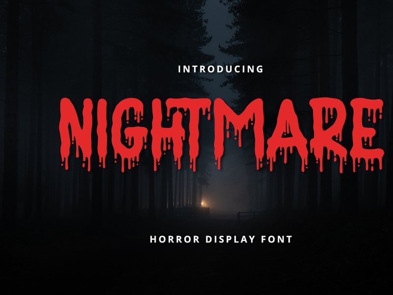 Nightmare - Horror Display Font by Alpaprana Studio ~ EpicPxls