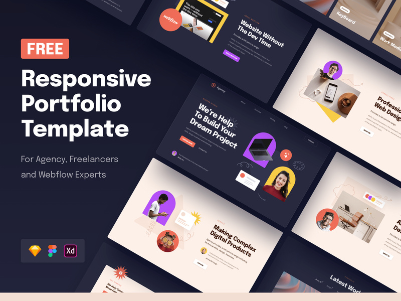 Free Responsive Portfolio Template By Laaqiq Design Epicpxls