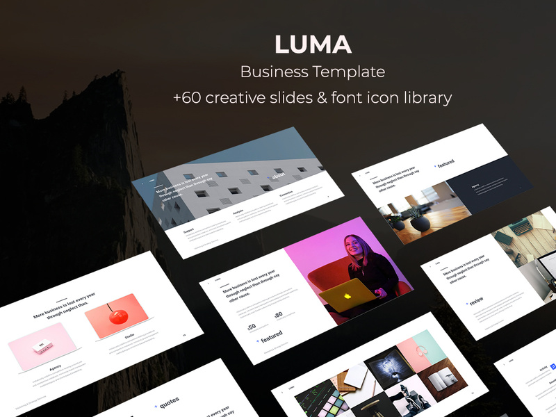 LUMA - Fully Animated Google slide Presentation Template by ~ EpicPxls