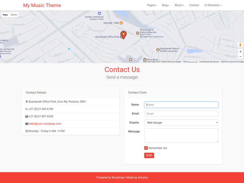 My Music Theme Html by Artiumxweb ~ EpicPxls