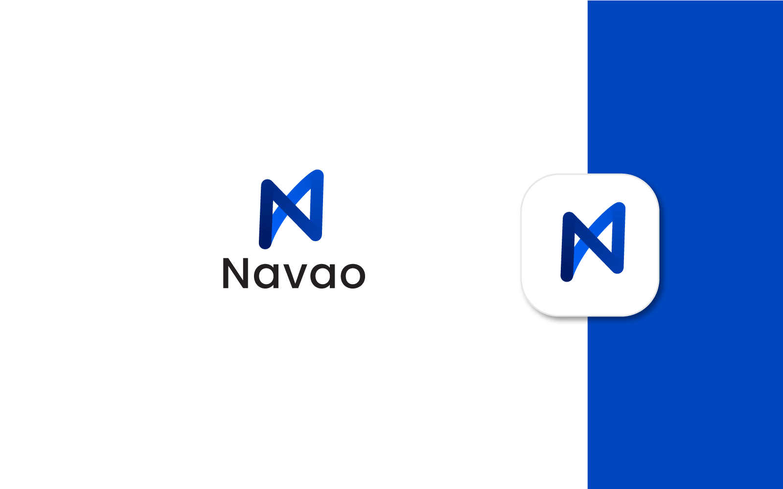 Blendy Glossy Letter N Logo Design With Mobile App Icon ~ EpicPxls