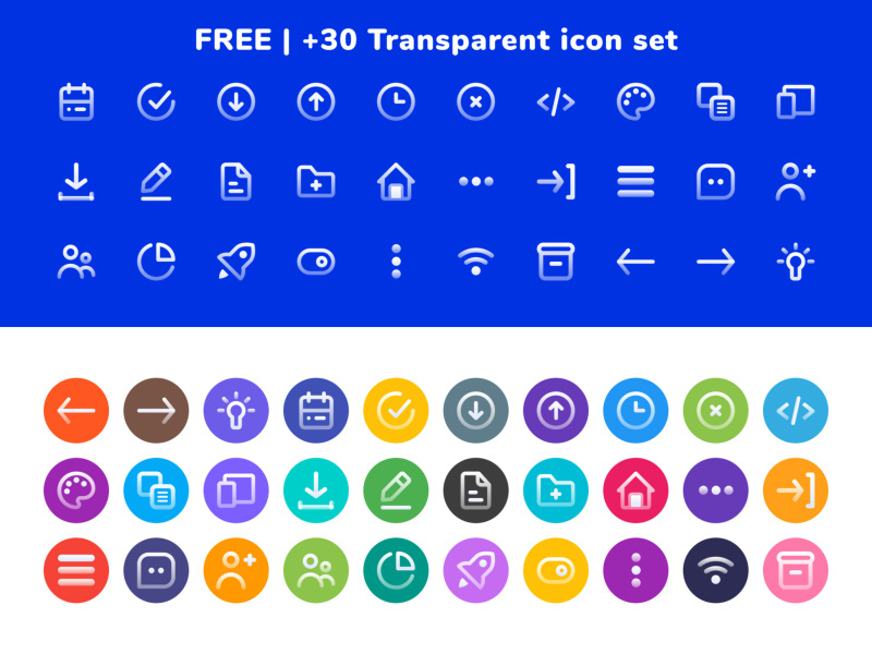 FREE! Transparent icon set by Burak ~ EpicPxls