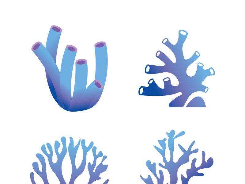 Corals icon logo design and symbol illustration vector by ~ EpicPxls
