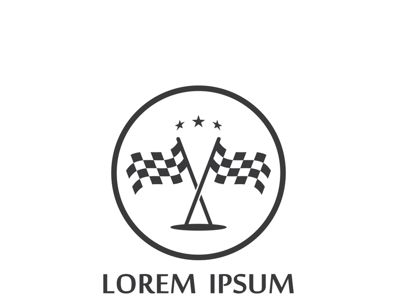 Creative and modern racing flag logo design. by Ijum13719 ~ EpicPxls