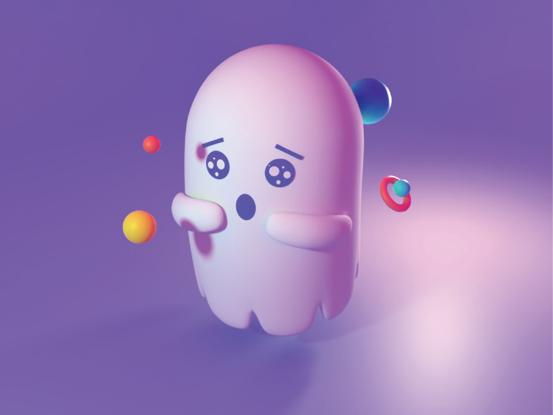 3d Modeling blender character ghost, blender assets by ~ EpicPxls