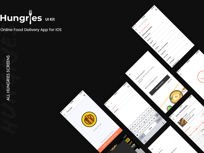 Hungries UI Kit by Syal UI UX ~ EpicPxls