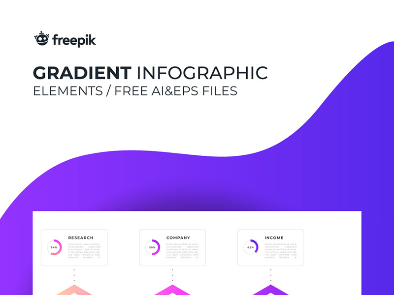 Gradient Infographic Elements by Freepik ~ EpicPxls