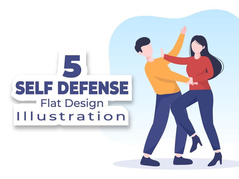 5 Self Defense Practice Illustration by denayuneep ~ EpicPxls