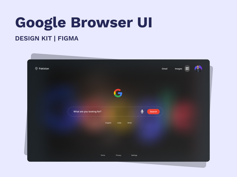 Google Browser Redesign Template by Shah Rukh Khan ~ EpicPxls