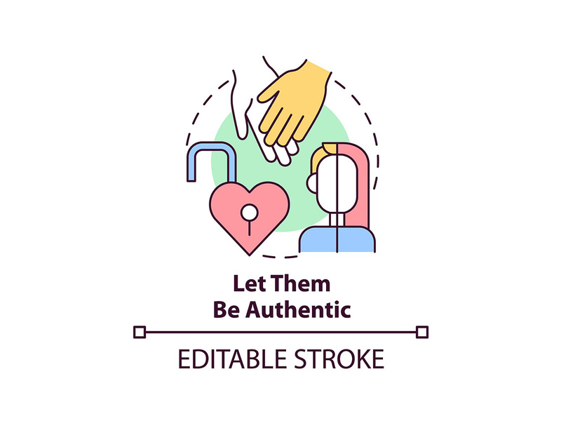 Let them be authentic concept icon by bsd studio ~ EpicPxls