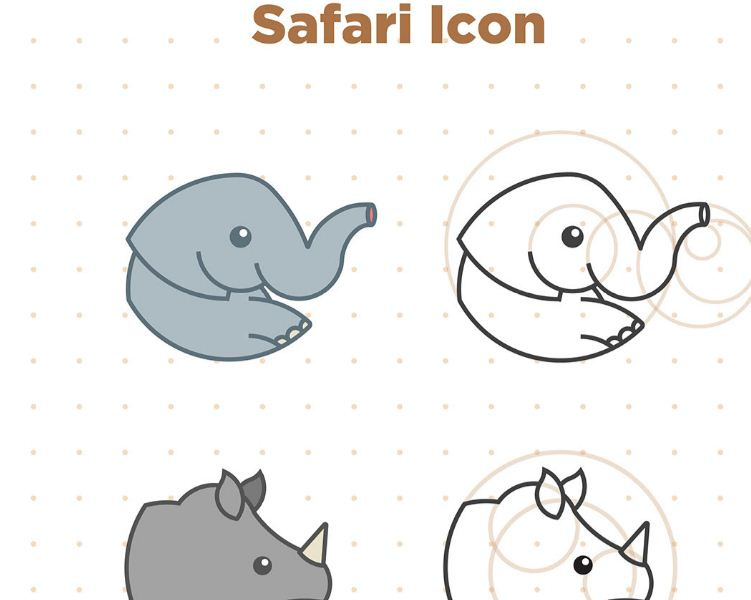 Free Safari Animals Icon Set by haziq ismail ~ EpicPxls