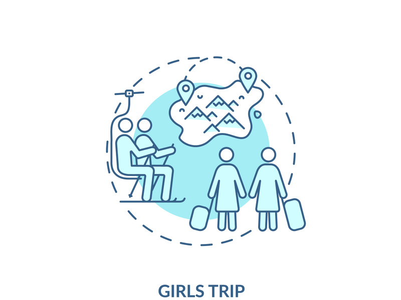 Girls trip concept icon by bsd studio ~ EpicPxls