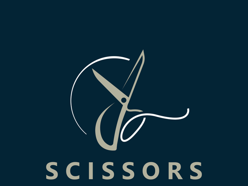 Scissors Logo Design Icon Template. Modern simple design. ~ EpicPxls