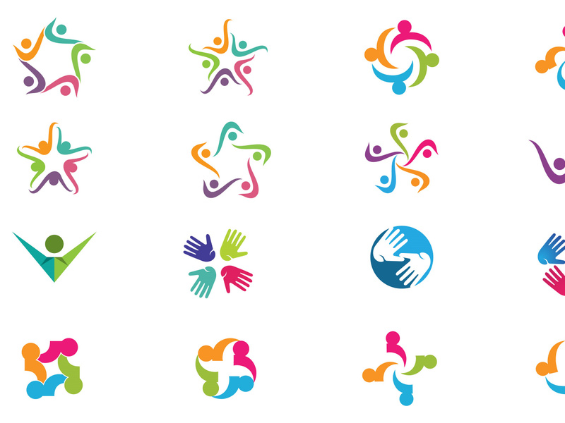 Community Group people Team logo by Upgraphic ~ EpicPxls