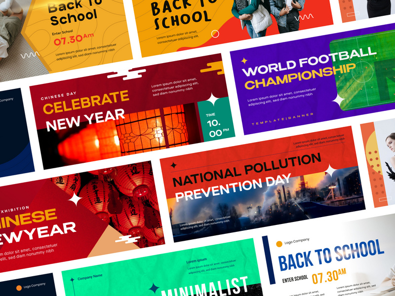 Creative Banner Design Template Vol. 5 by Panen Creative ~ EpicPxls