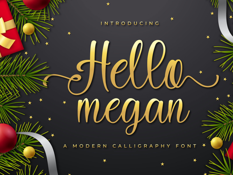 Hello Megan modern calligraphy by ToniStudio ~ EpicPxls