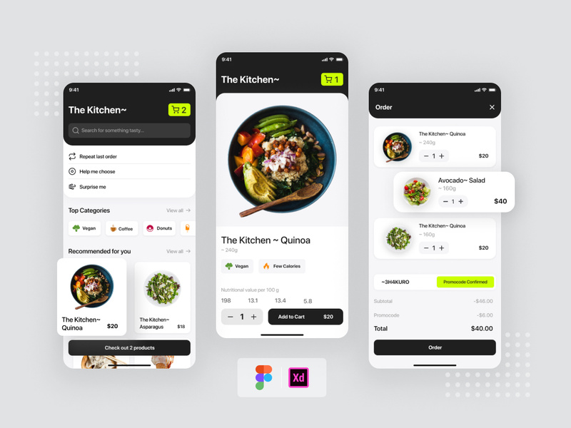 Food Delivery App (IOS Kit) by Mejbah ~ EpicPxls
