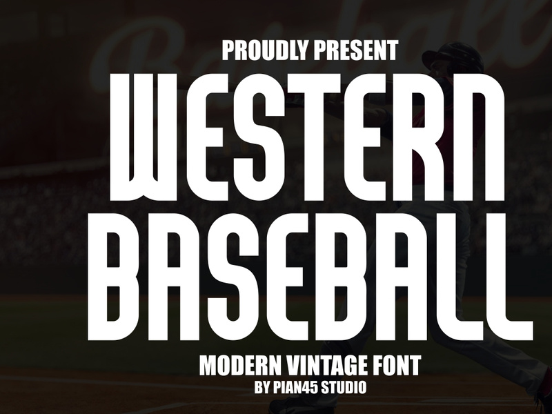 Western Baseball - Modern Sans by Pian45 ~ EpicPxls