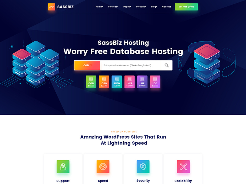 Modern Web Hosting & WHMCS Template by Somratislam477 ~ EpicPxls