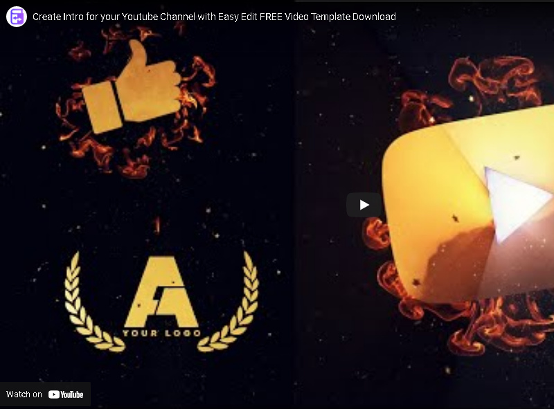 Create Intro for your Youtube Channel (Free Template) by ~ EpicPxls