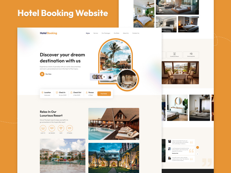 Hotel Booking Web by Pranav Patel ~ EpicPxls