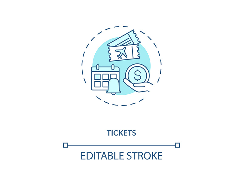 Tickets concept icon by bsd studio ~ EpicPxls
