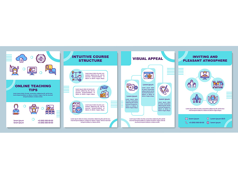 Online teaching tips brochure template by bsd studio ~ EpicPxls